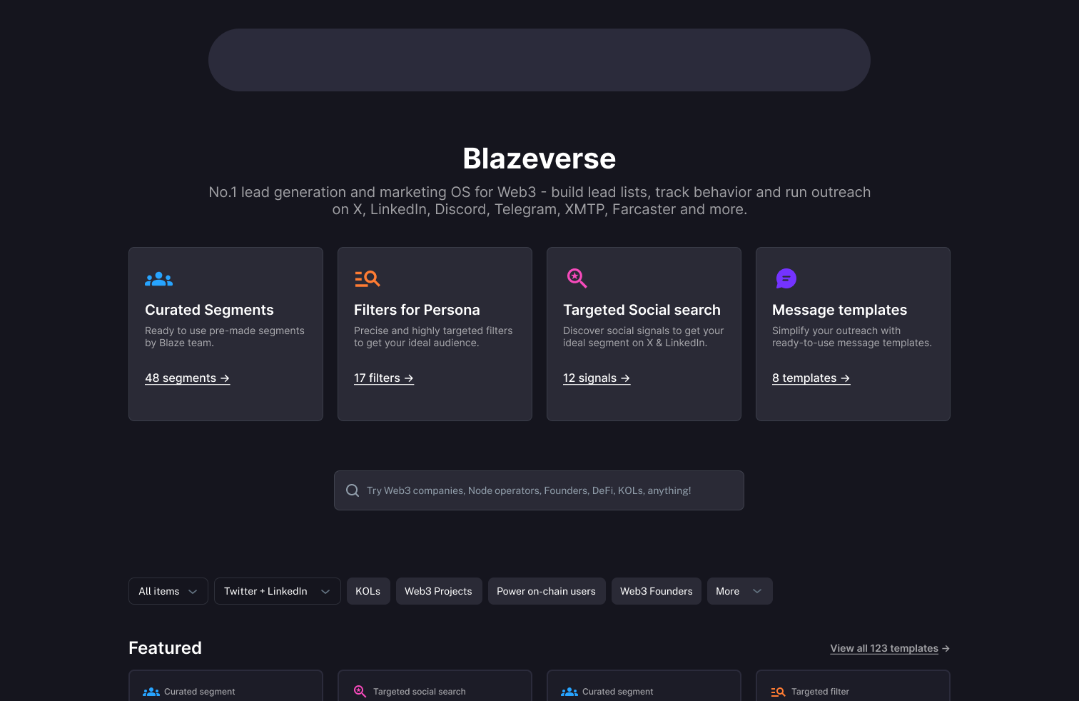Blazeverse: Source hot Web3 leads